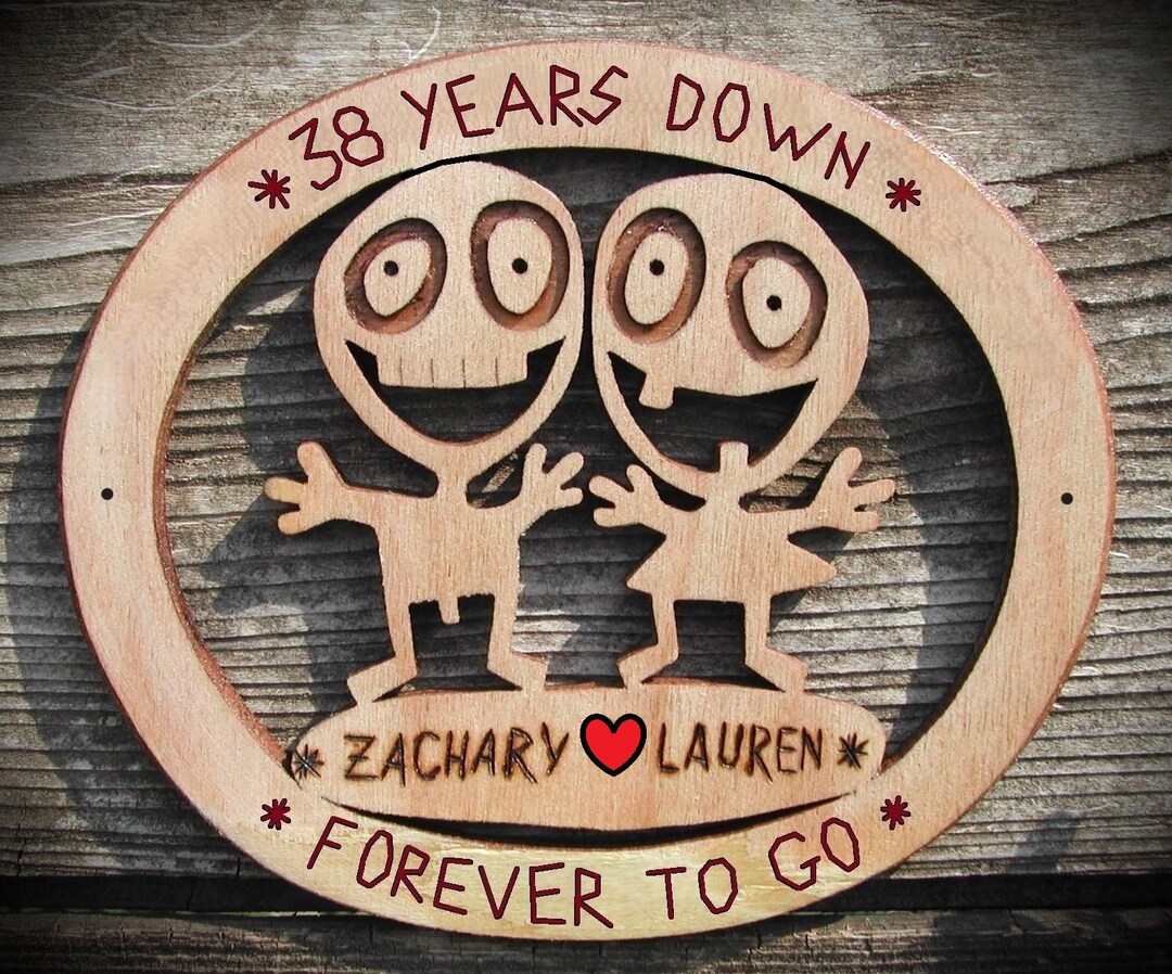 38th Marriage Anniversary Gift, 38 Years Together Gift for Husband and ...