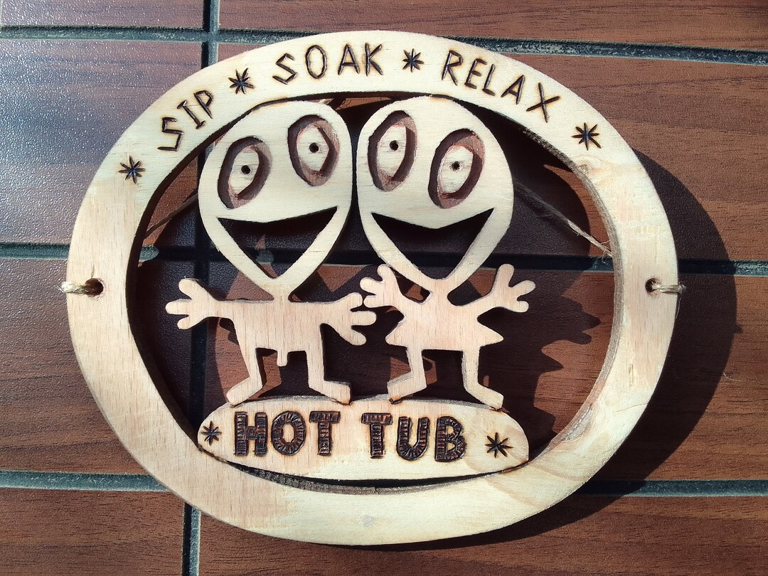 Funny Hot Tub Sign. Hot Tub Sign. Funny Hot Tub Decor. Accessories for ...