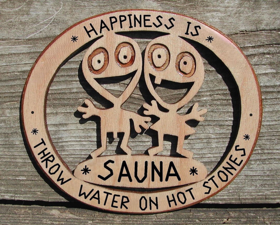 Funny Sauna Sign: Custom Engraved Wooden Plaque, Handmade Spa ...