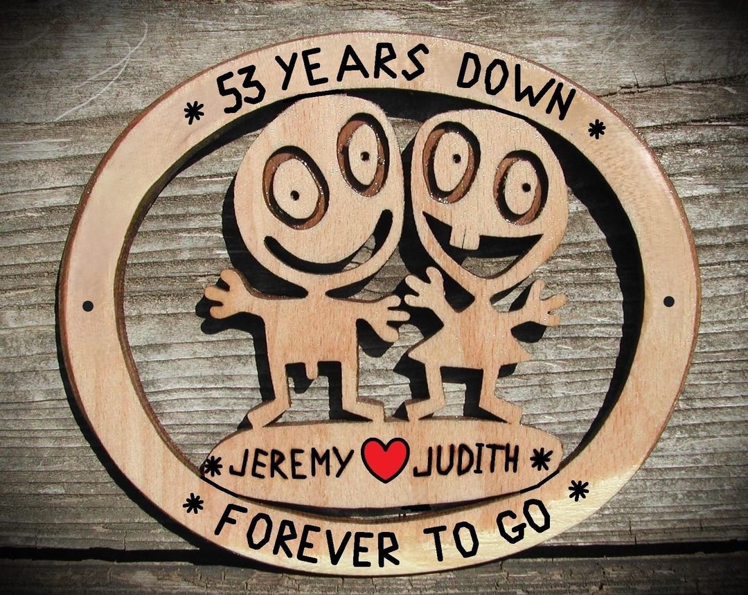 53rd Wedding Anniversary Gift Funny 53-year Husband and Wife ...