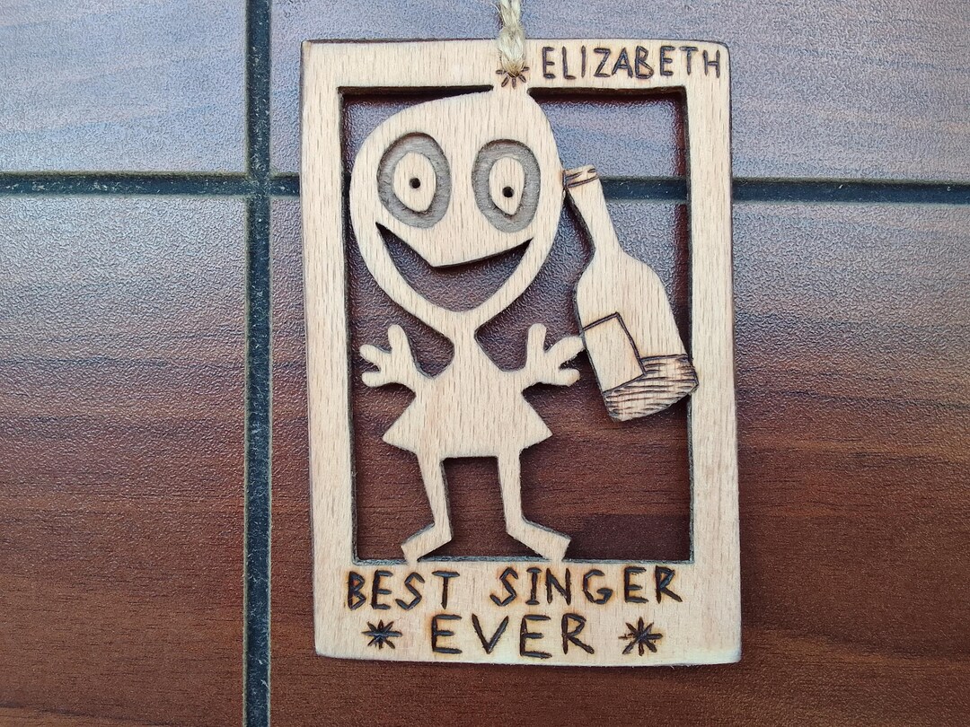 Singer Gift: Personalized Ornament - Etsy