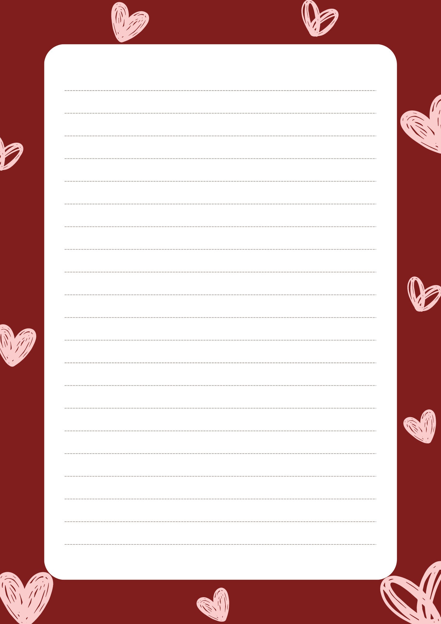 Love Stationery Paper *download* - Etsy