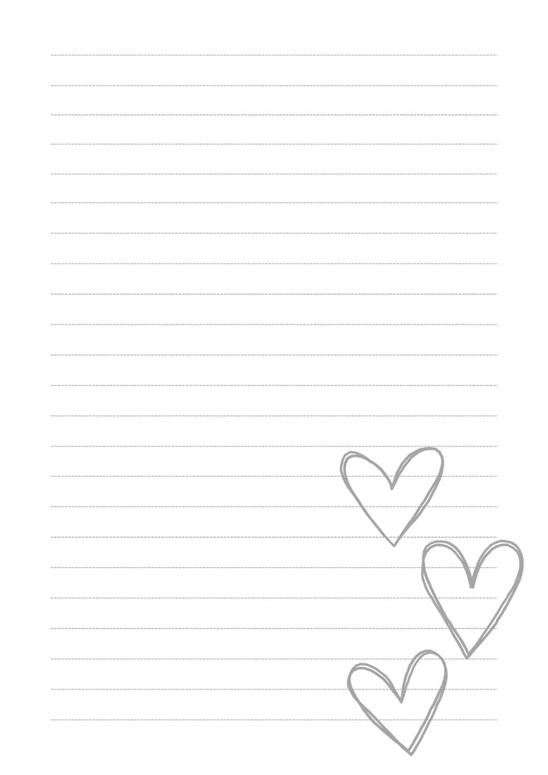 Love Stationery Paper *download* - Etsy