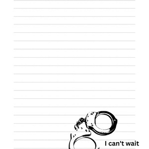 Prison Wife Stationery Paper *download* - Etsy
