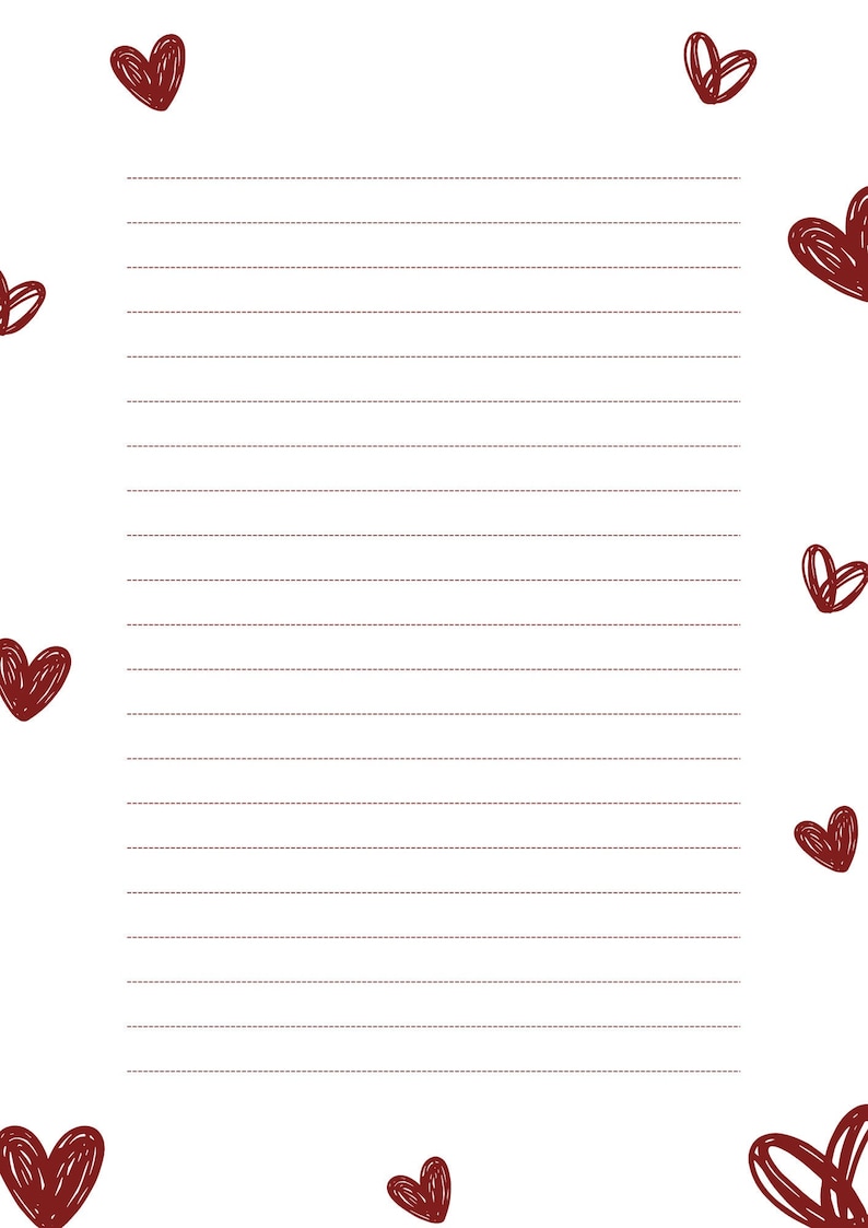 Love Stationery Paper *download* - Etsy
