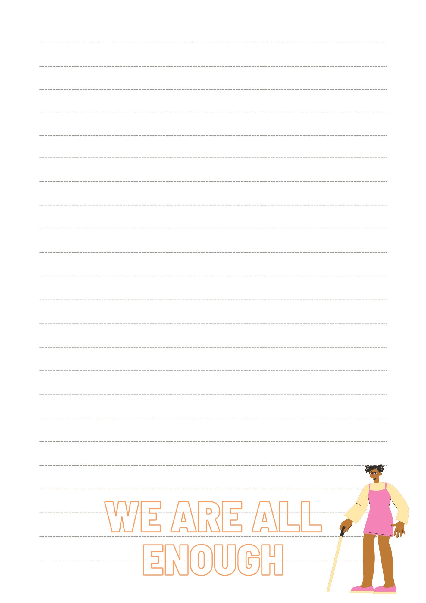 Disability Awareness Stationery Paper *download* - Etsy