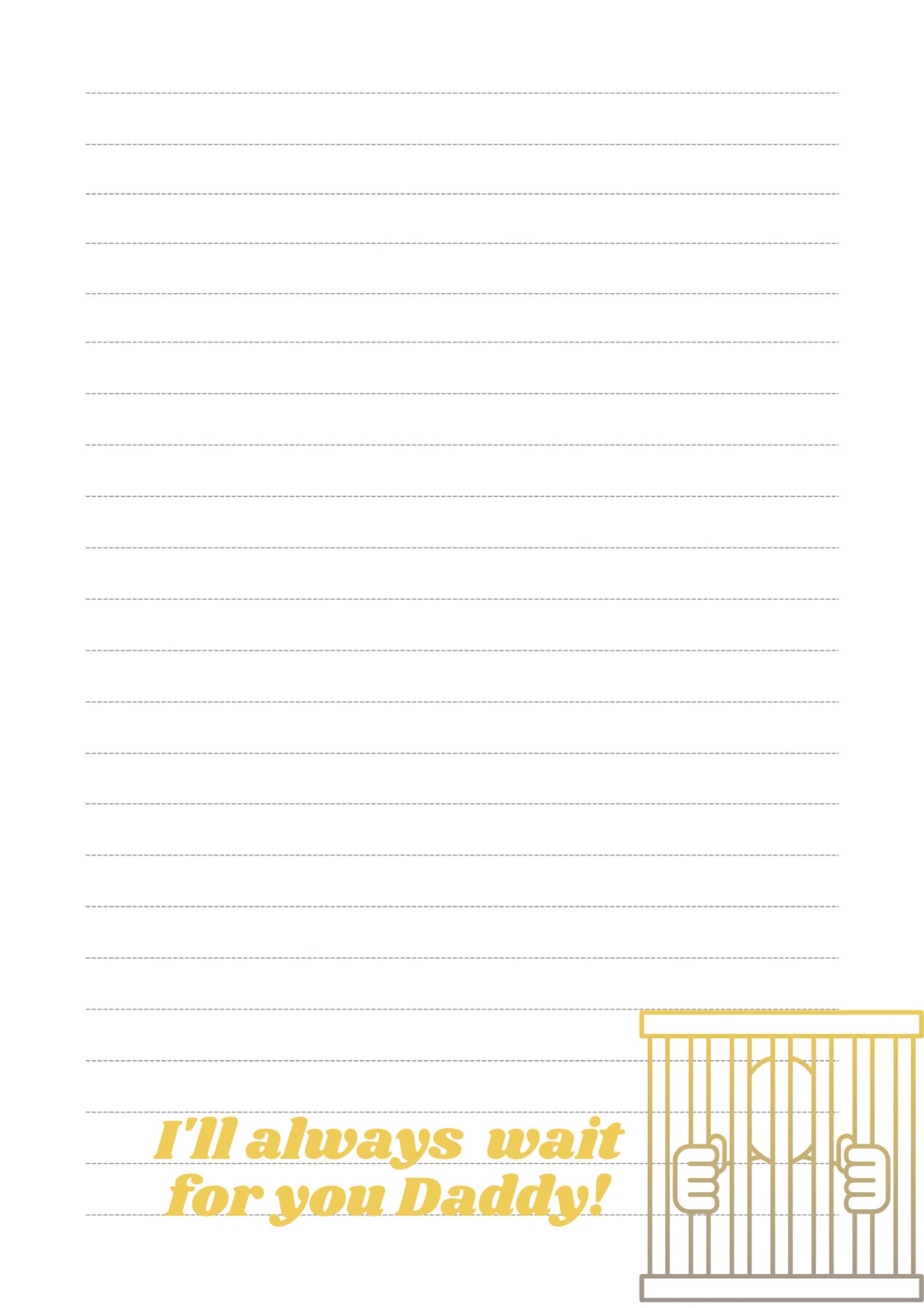Prison Wife Stationery Paper *download* - Etsy