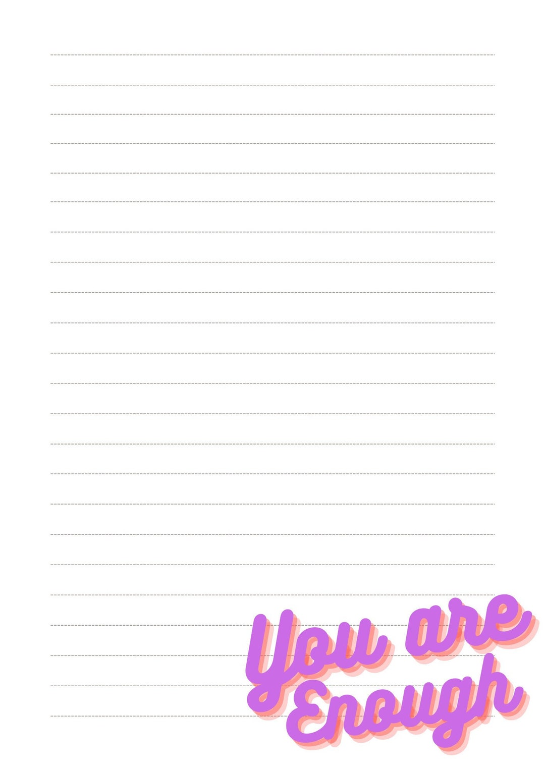 Positive Stationery Paper *download* - Etsy