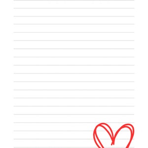Love Stationery Paper *download* - Etsy