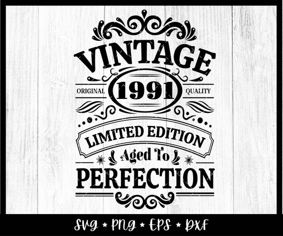 Scrapbooking Printable 30th Svg Aged To Perfection Svg Cricut