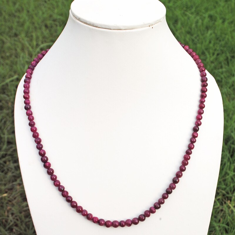 Ruby Necklace - Etsy