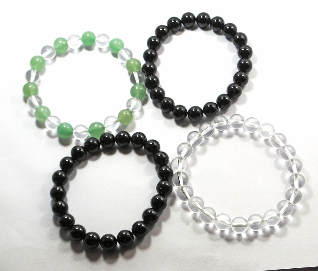 AAA Natural Gemstone Beads Bracelets Beads Handmade Men Women Stretchy ...