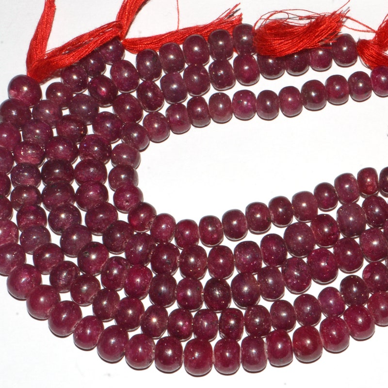 Natural Ruby Beads - Etsy