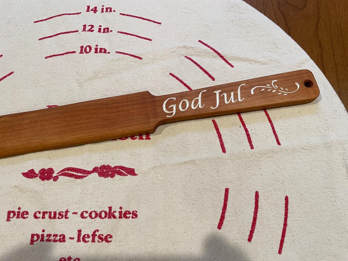 Hand Made, Cherry, Personalized Lefse Stick, Limited Production Run - Etsy