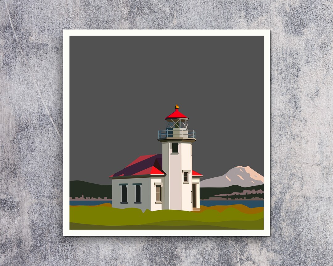 Alki Point Light Limited Edition Print - Etsy