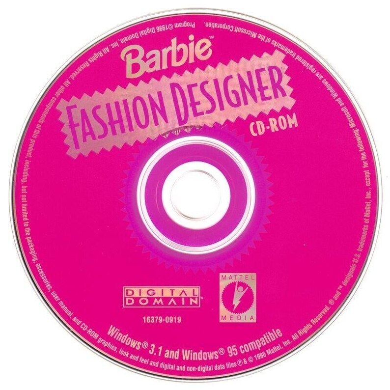 Barbie Fashion Designer Microsoft Windows PC CD - Etsy