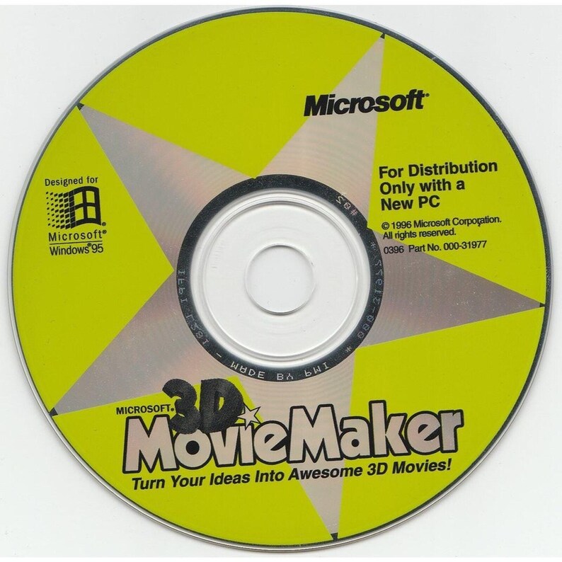 3D Movie Maker Microsoft Windows PC CD - Etsy