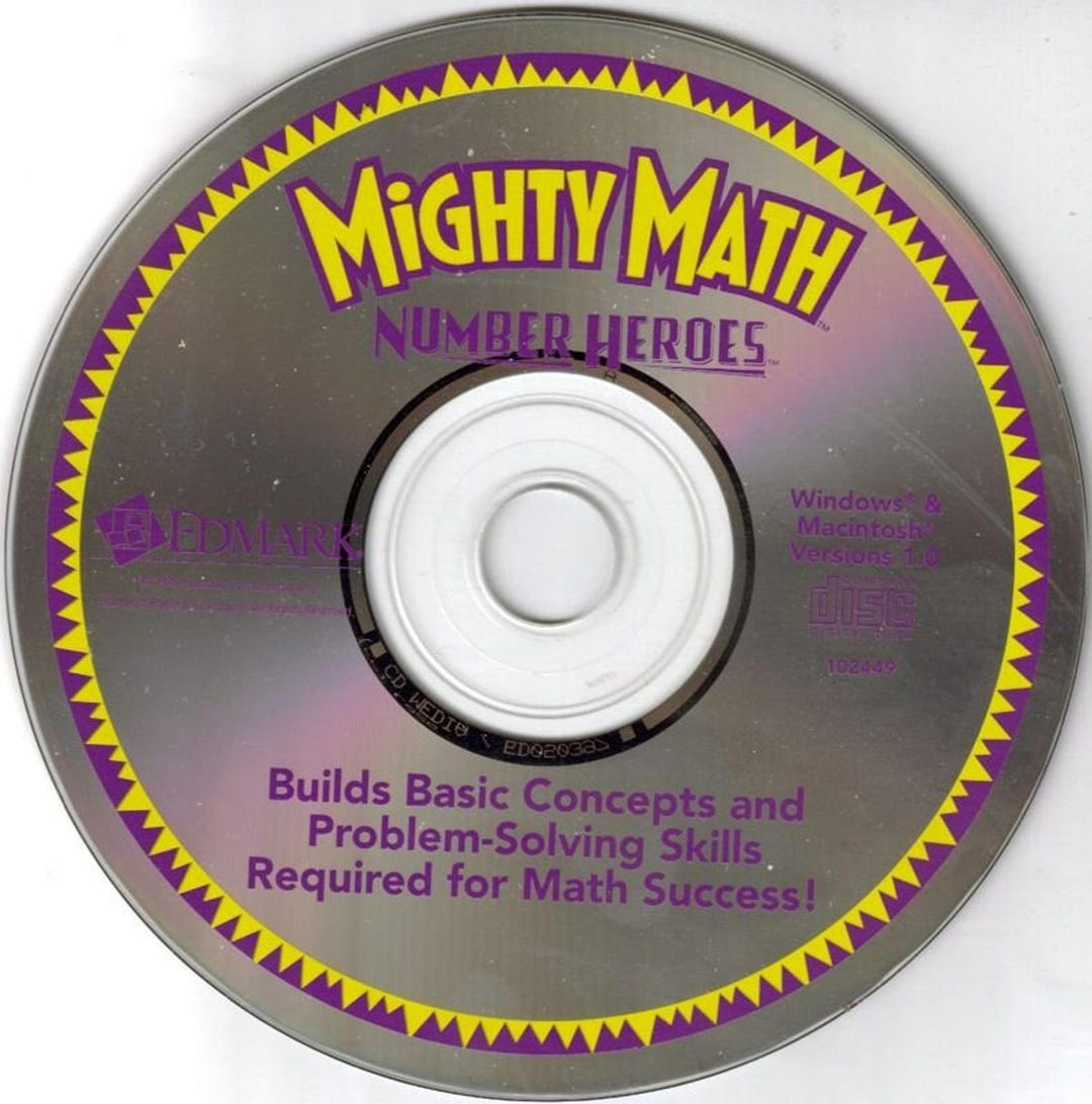 Mighty Math Number Heroes Microsoft Windows PC CD - Etsy