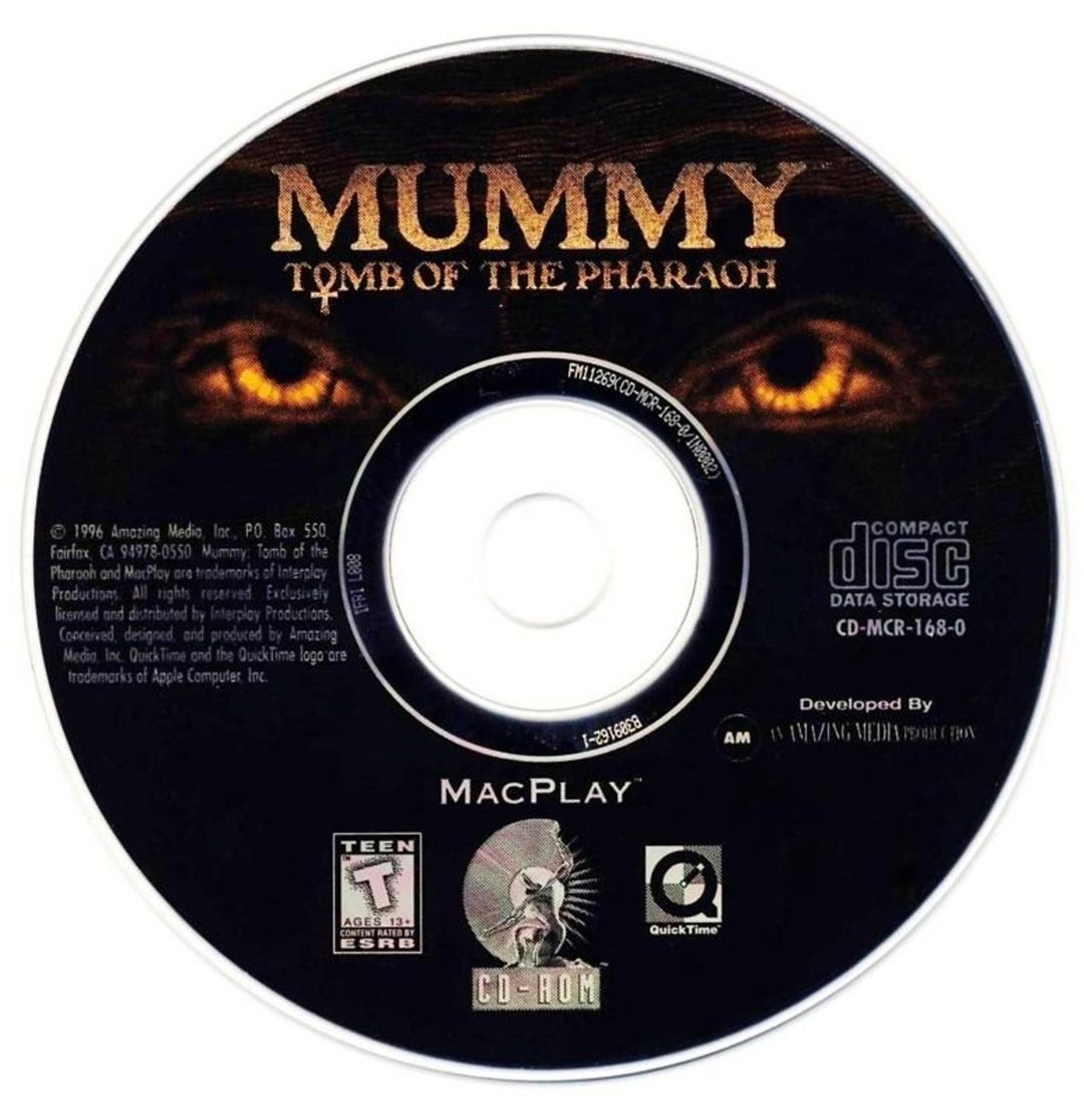 Mummy Tomb of the Pharaoh Microsoft Windows PC CD - Etsy