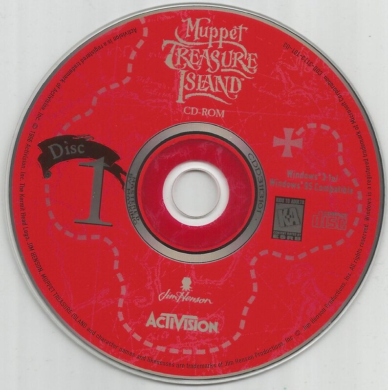Muppet Treasure Island Disc 1 Microsoft Windows PC CD - Etsy