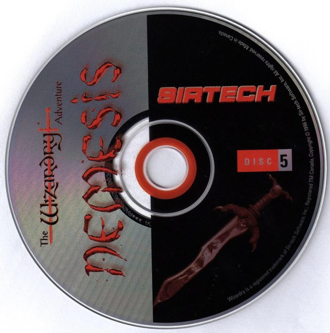 Nemesis the Wizardry Adventure Disc 5 Microsoft Windows PC CD - Etsy