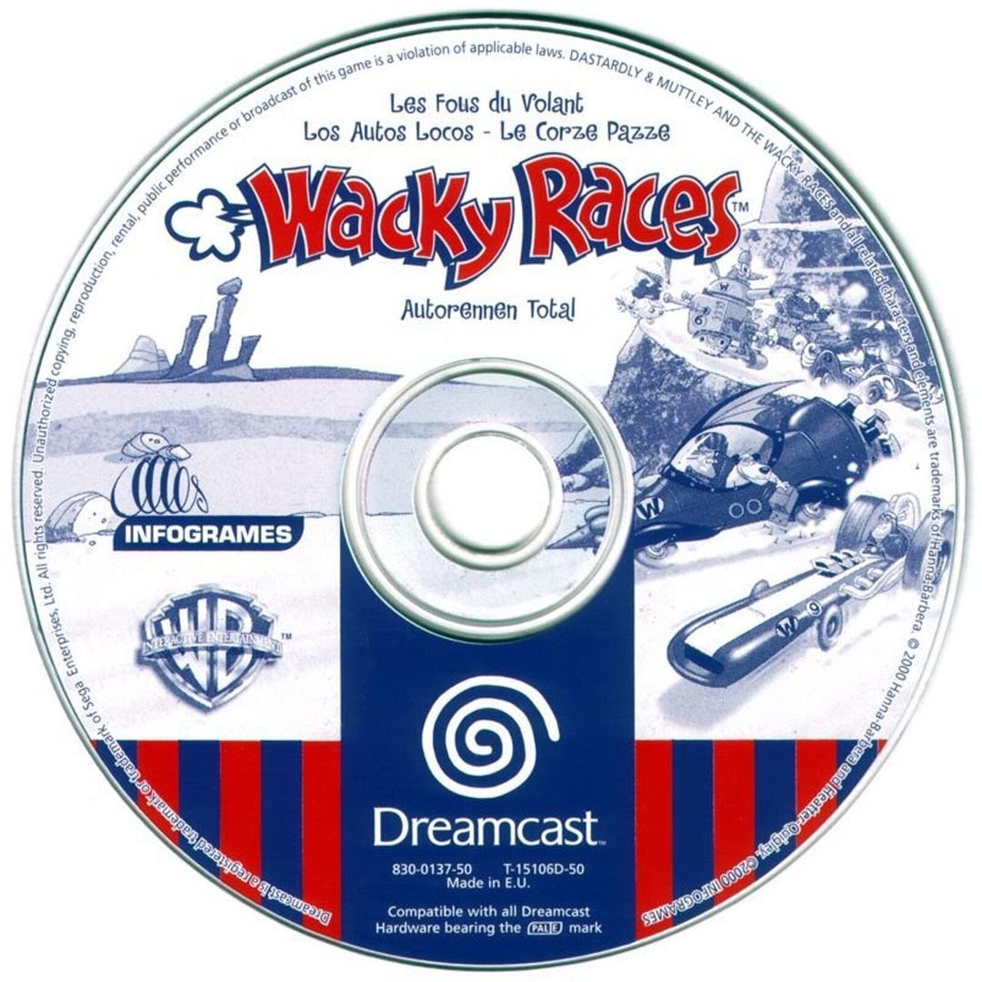 Wacky Races Sega Dreamcast - Etsy