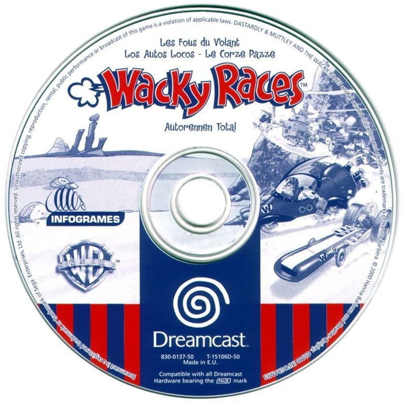 Wacky Races Sega Dreamcast - Etsy