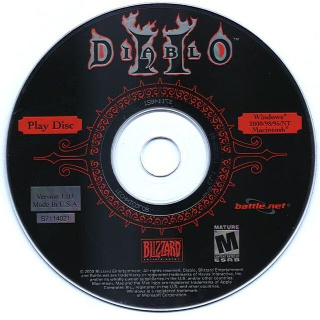 Diablo II Microsoft Windows PC CD - Etsy