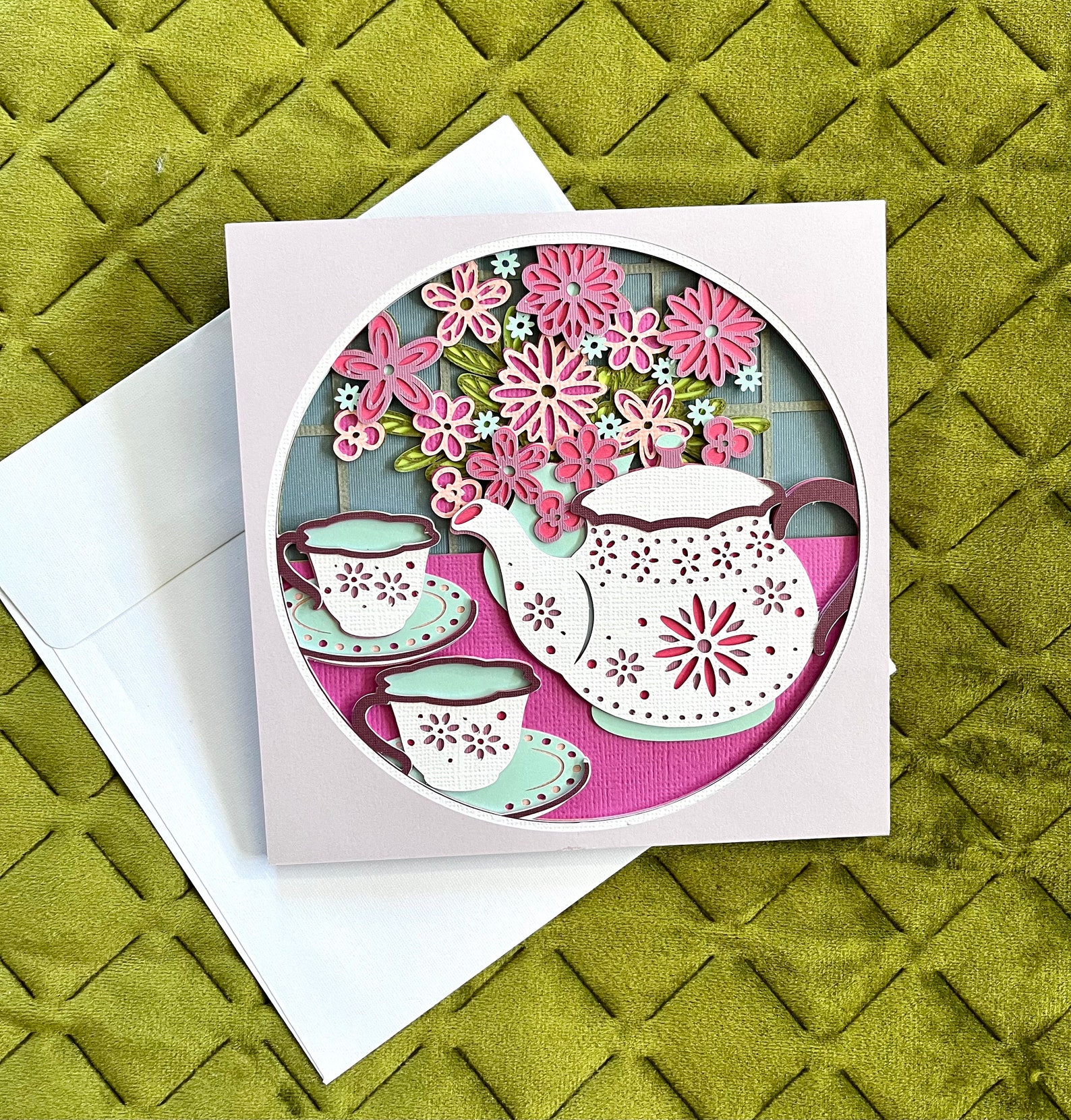 Tea Party Card. - Etsy
