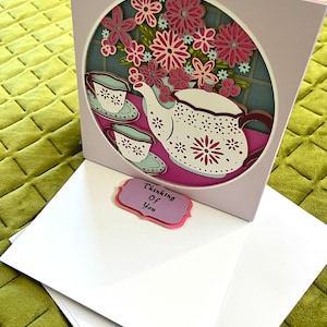 Tea Party Card. - Etsy