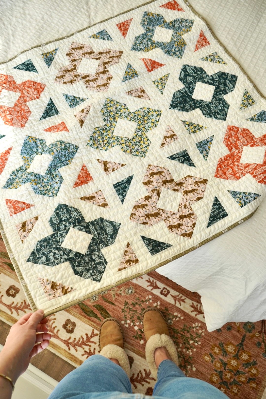 Luminaries Baby Quilt/ Lap Size Quilt Handmade 100% Cotton - Etsy