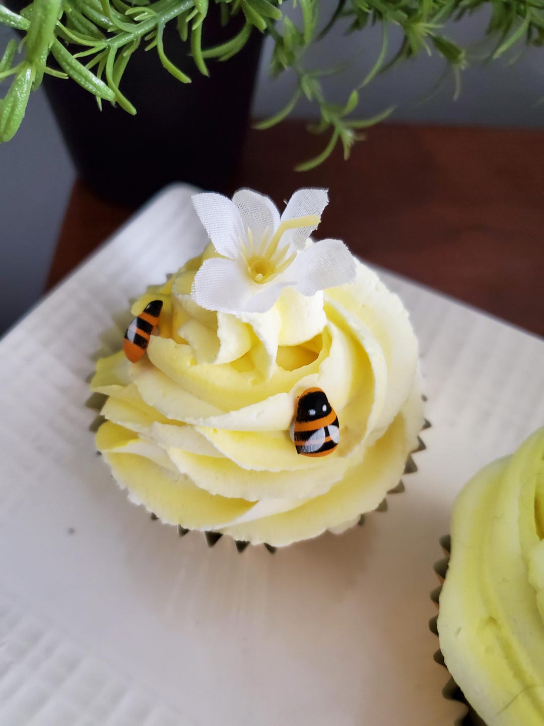 Faux Bee Cupcake, Bee Tier Tray Decor, Bee Decor, Honey Bee Tier Tray ...