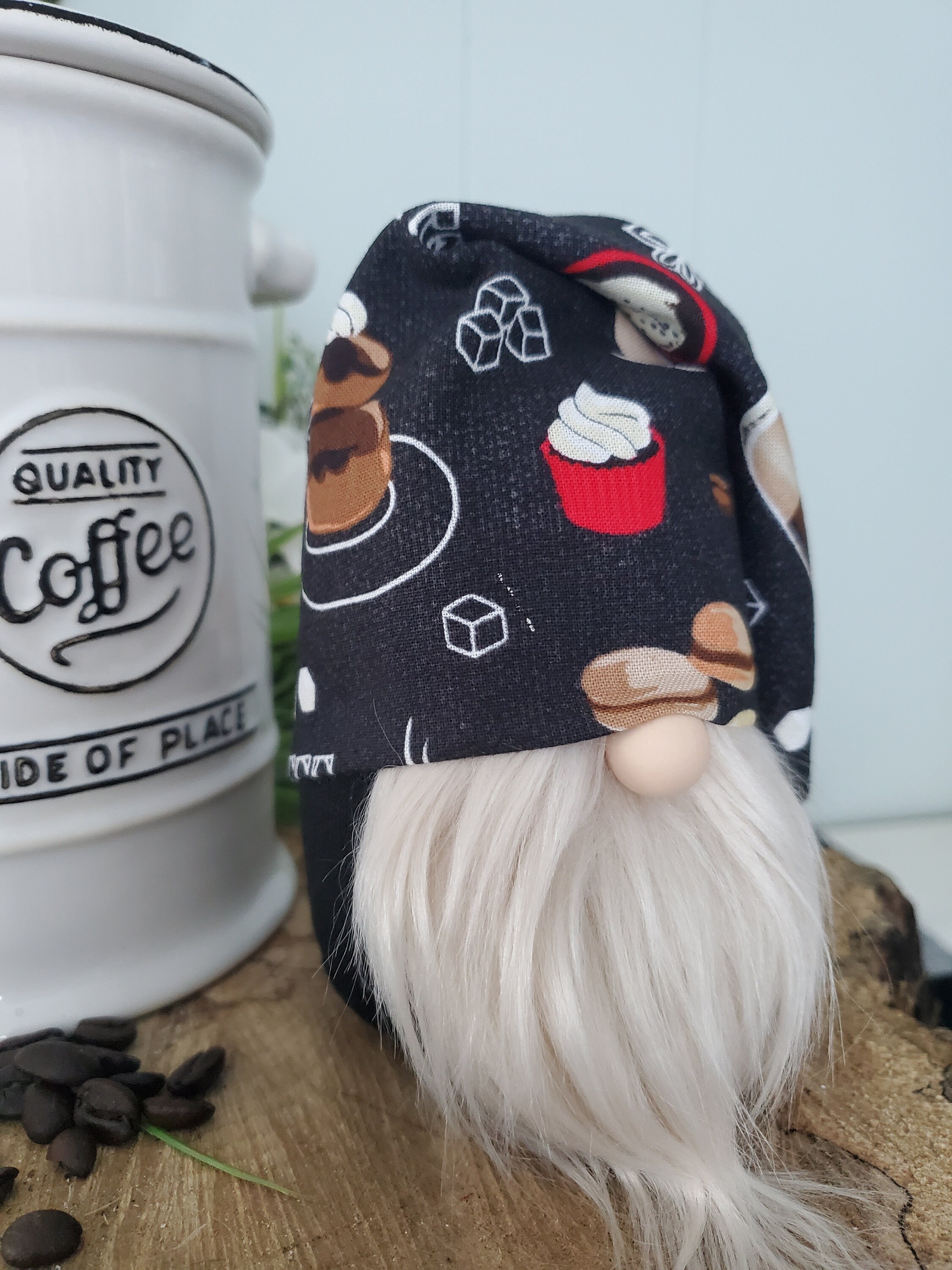 Cappuccino Gnome Coffee Gnome Coffee Bar Spring Gnome - Etsy