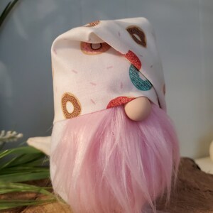 Pink Donut Gnome, Birthday Gnome, Sprinkles Gnome, Spring Gnome, Sweets ...