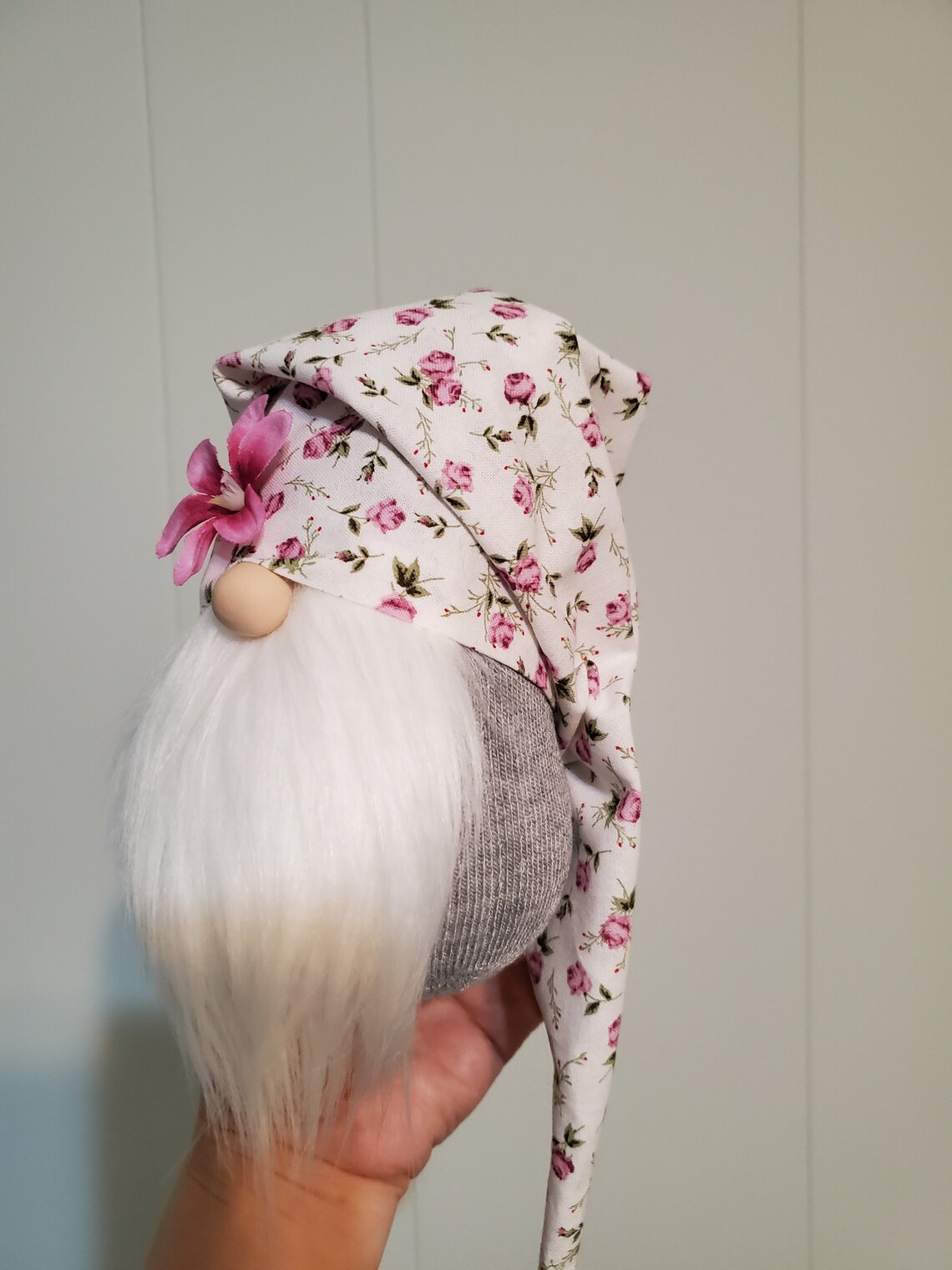 New Spring Flower Gnome Pink and Purple Gnome Flower Gnome - Etsy
