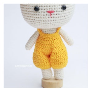 Rabbit in Overalls Crochet PATTERN Amigurumi | Valentine Gift ...