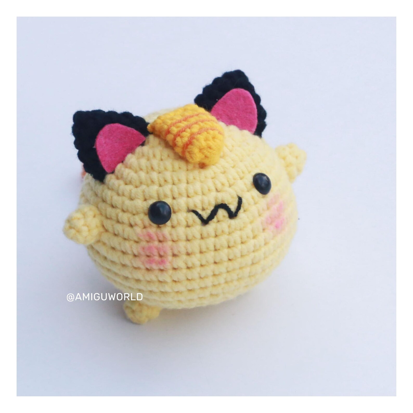 Meowth Amigurumi Pattern | Pokee.mon Free Pattern | Digital Download ...