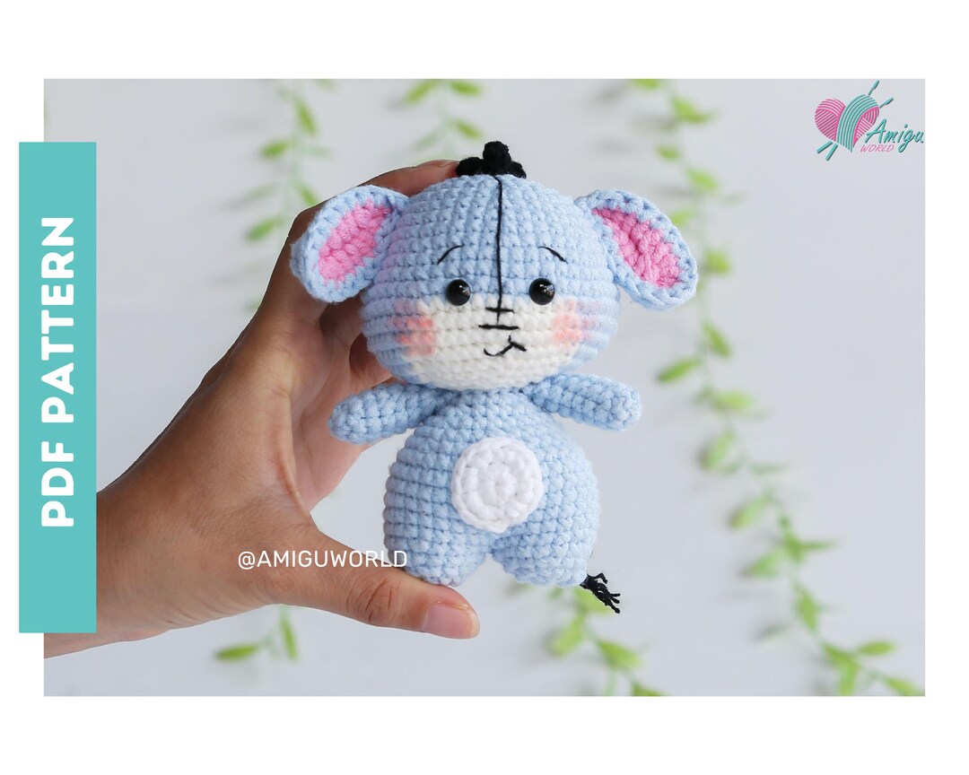 Eeyore Amigurumi Pattern | Digital Download | Crochet PATTERN Amigurumi ...
