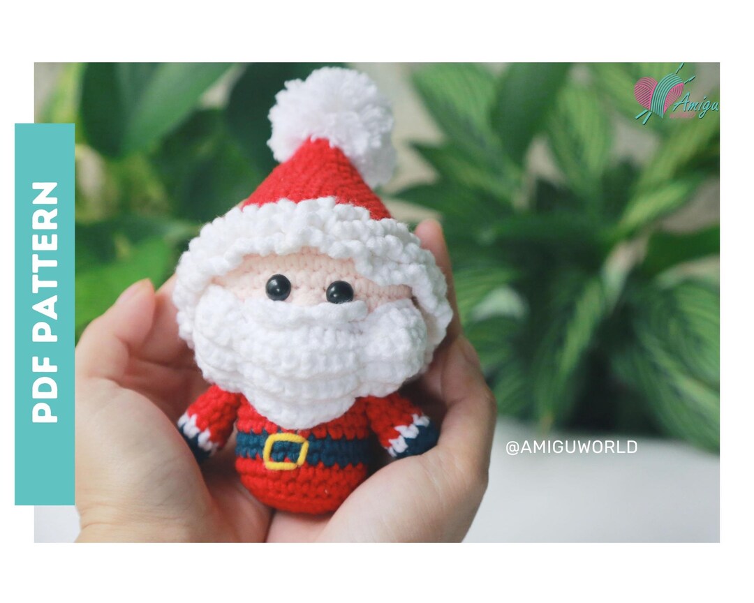 Santa Claus Amigurumi Pattern | Crochet PATTERN Amigurumi | Christmas ...