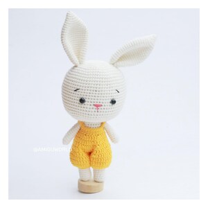 Rabbit in Overalls Crochet PATTERN Amigurumi | Valentine Gift ...