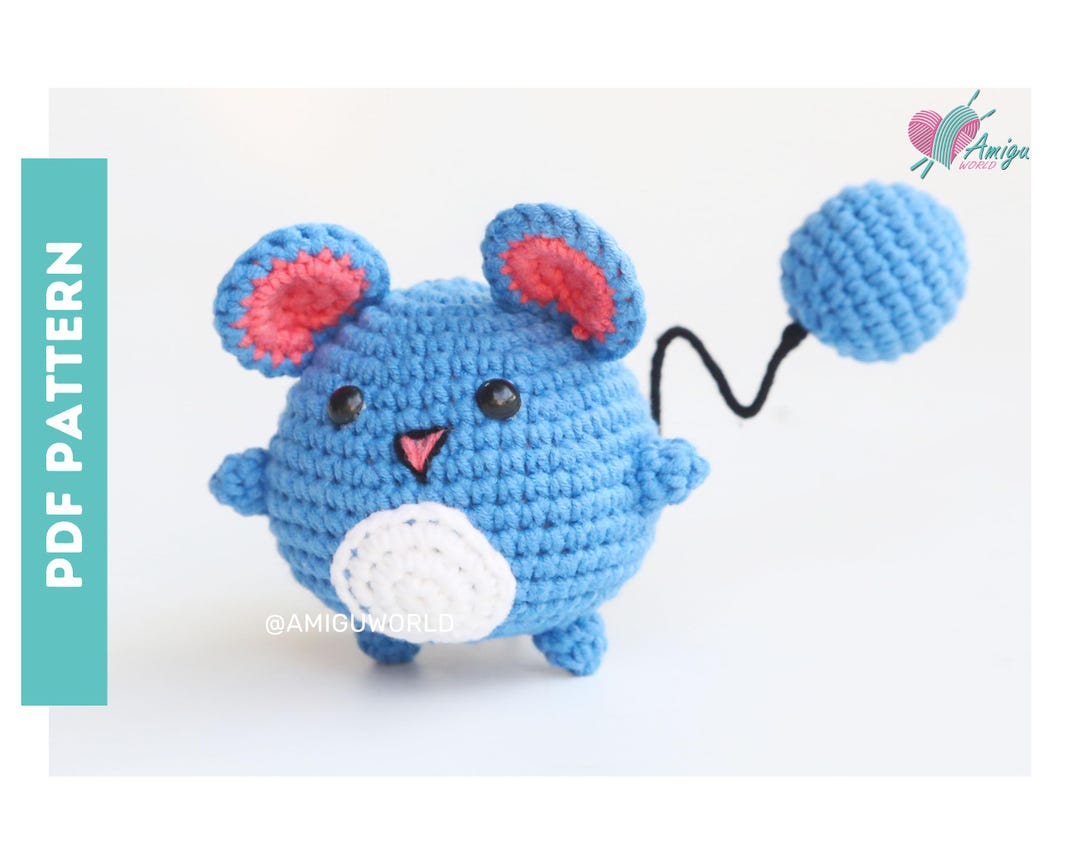 Marill Amigurumi Pattern | Amigurumi Pattern | Digital Download ...