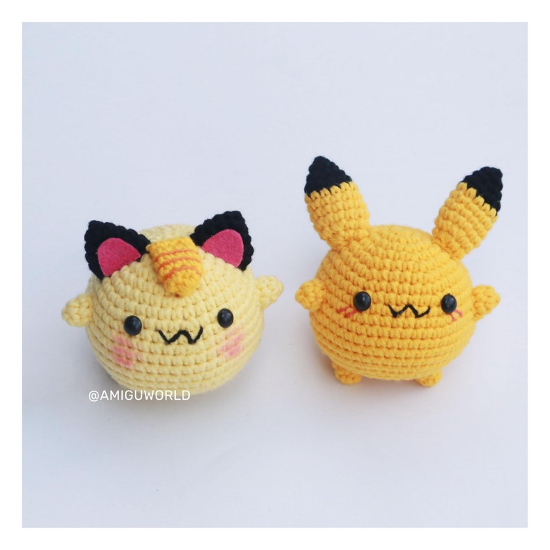 Meowth Amigurumi Pattern | Pokee.mon Free Pattern | Digital Download ...