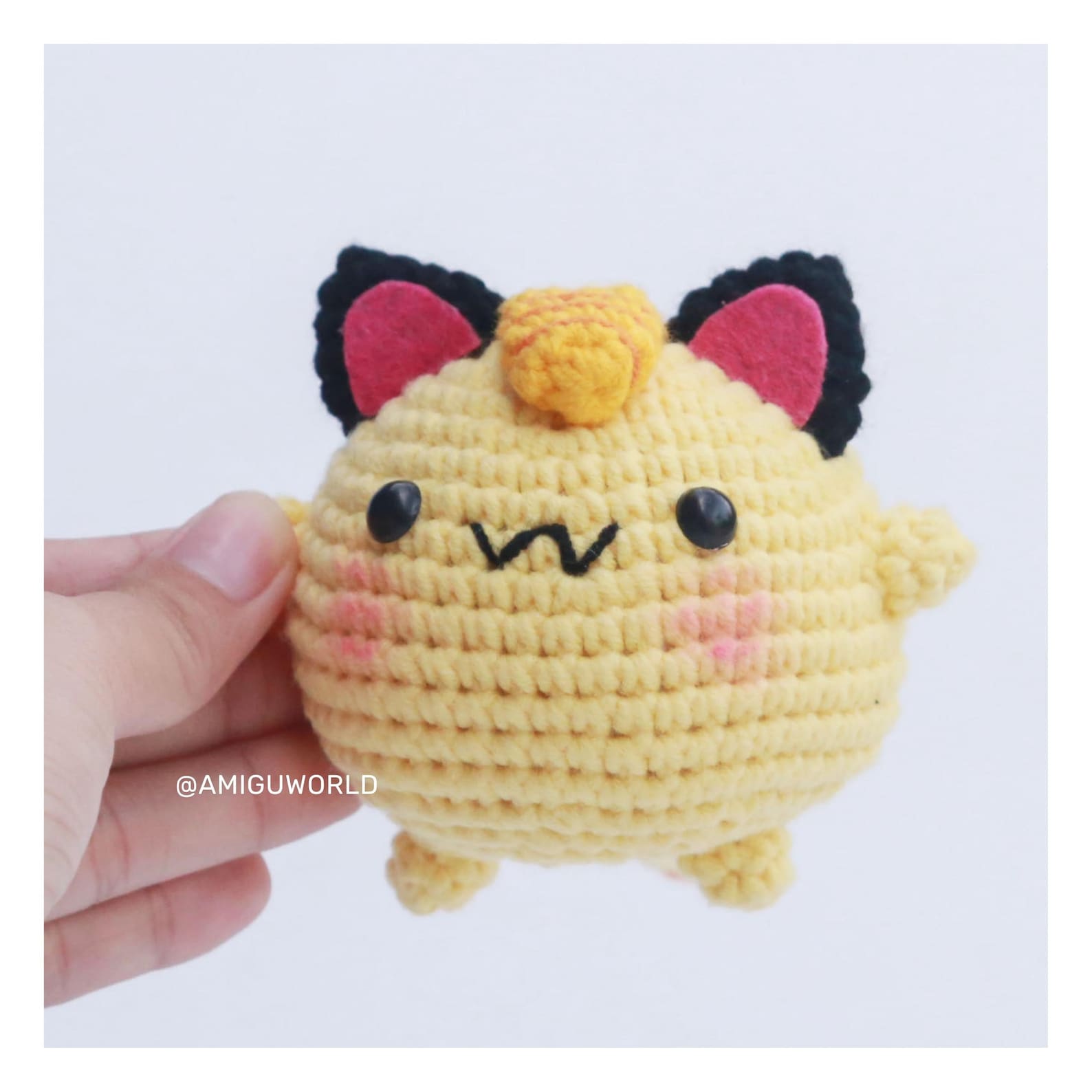Meowth Amigurumi Pattern | Pokee.mon Free Pattern | Digital Download ...