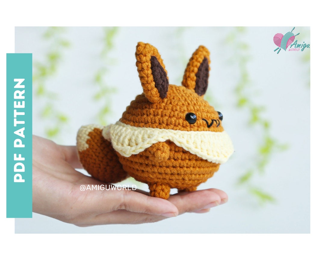 Eevee Amigurumi Pattern | Pokee.mon Amigurumi Pattern | Digital ...