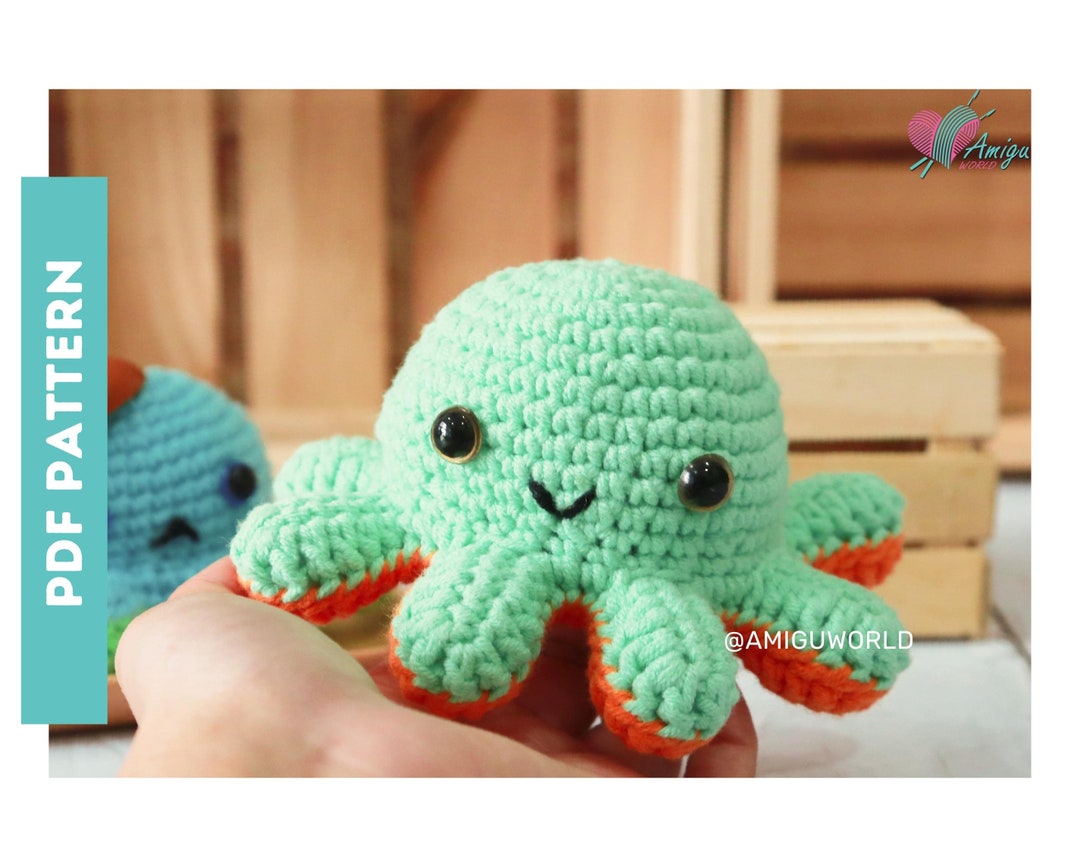 Reversible Octopus Crochet PATTERN Amigurumi Amigurumi Tutorial PDF in ...