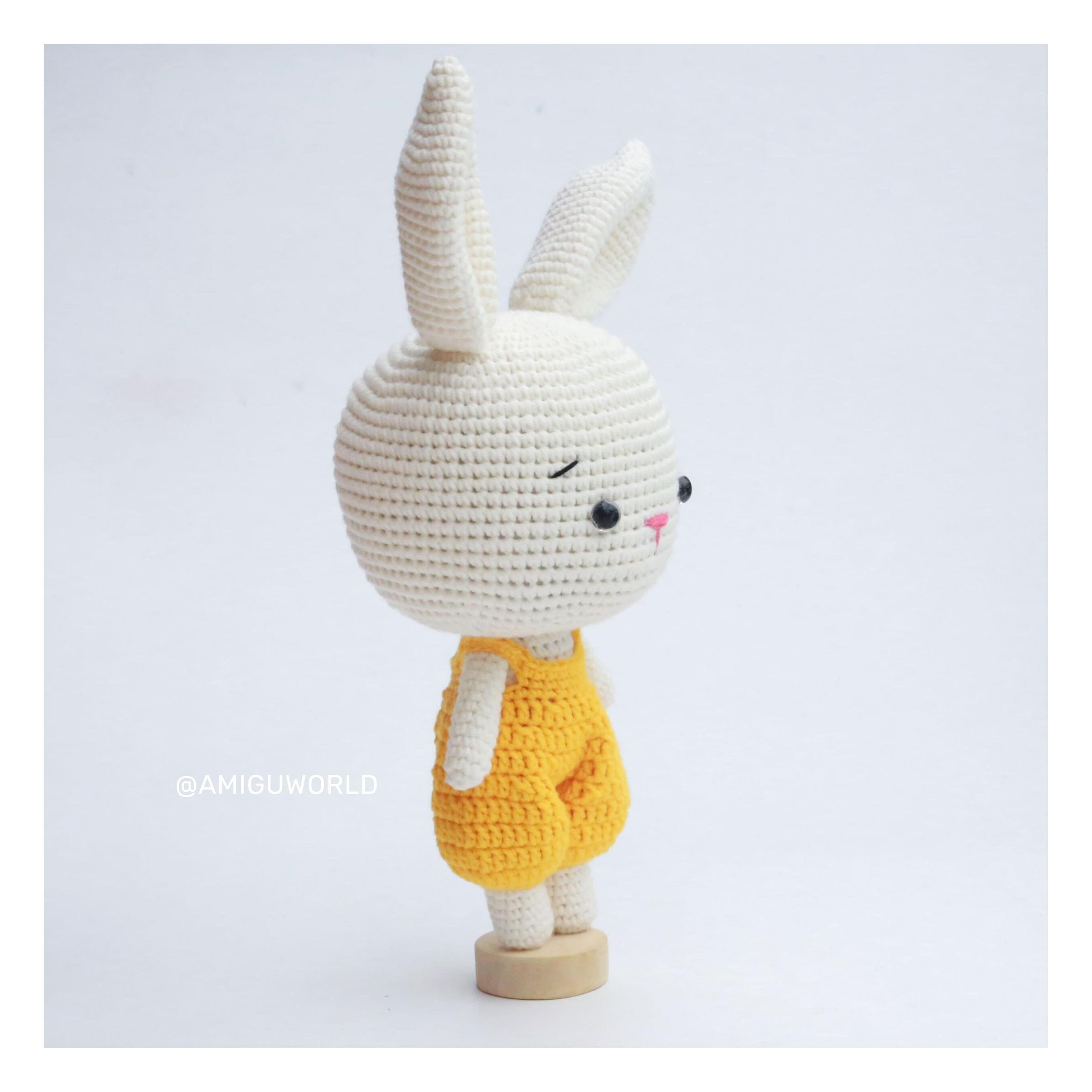 Rabbit in Overalls Crochet PATTERN Amigurumi Amigurumi | Etsy