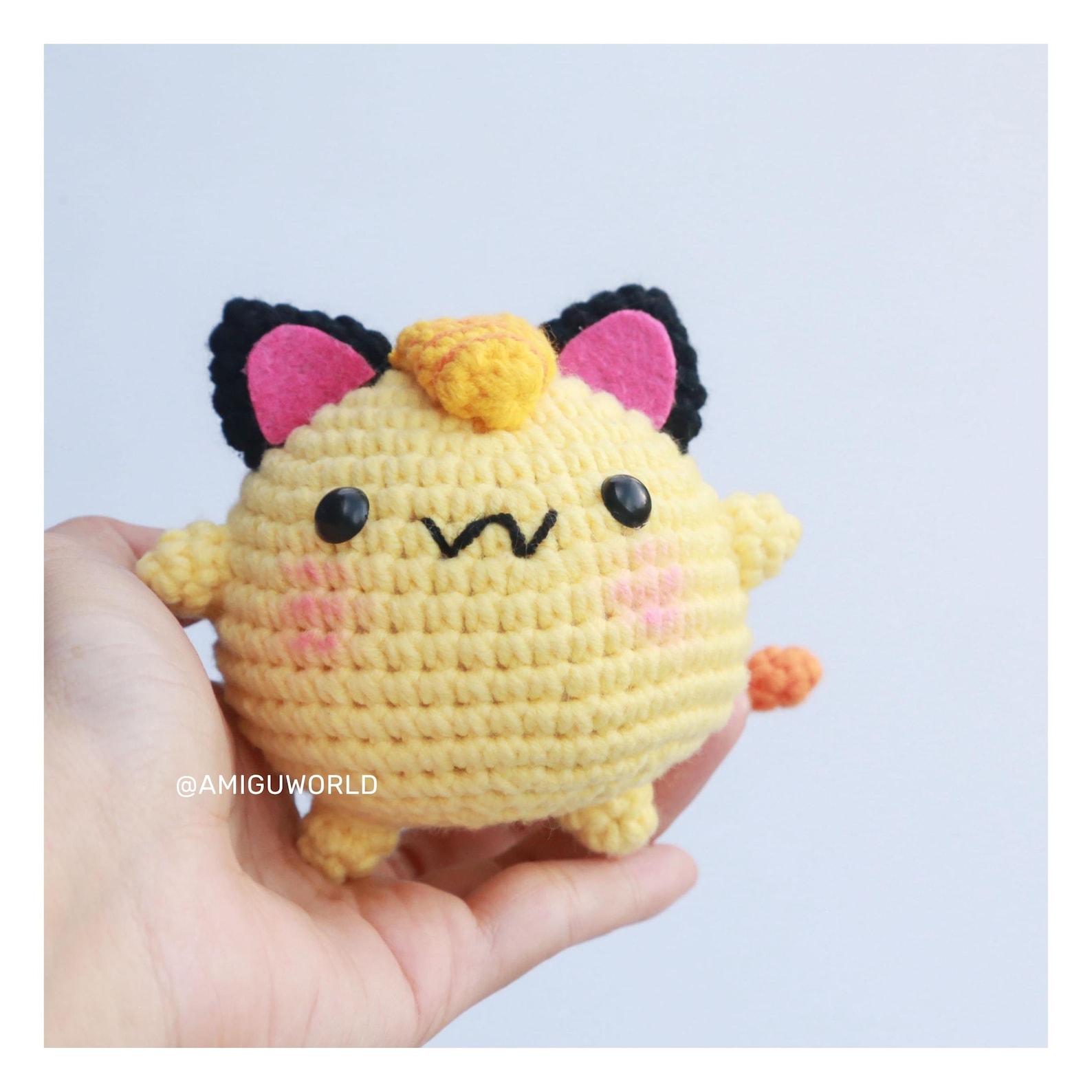 Meowth Amigurumi Pattern | Pokee.mon Free Pattern | Digital Download ...