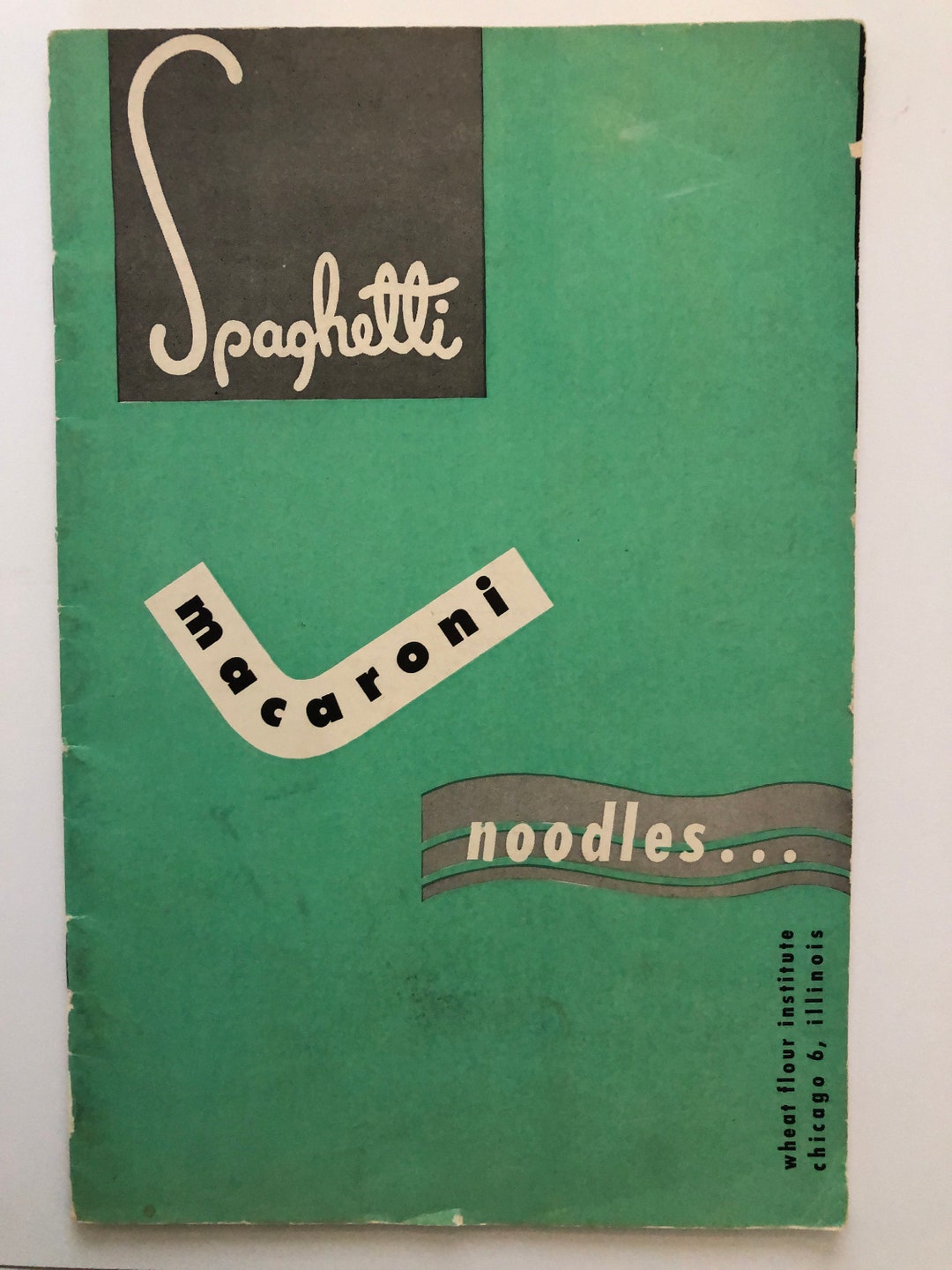 Vintage Book/cookbook spaghetti Macaroni Noodles - Etsy
