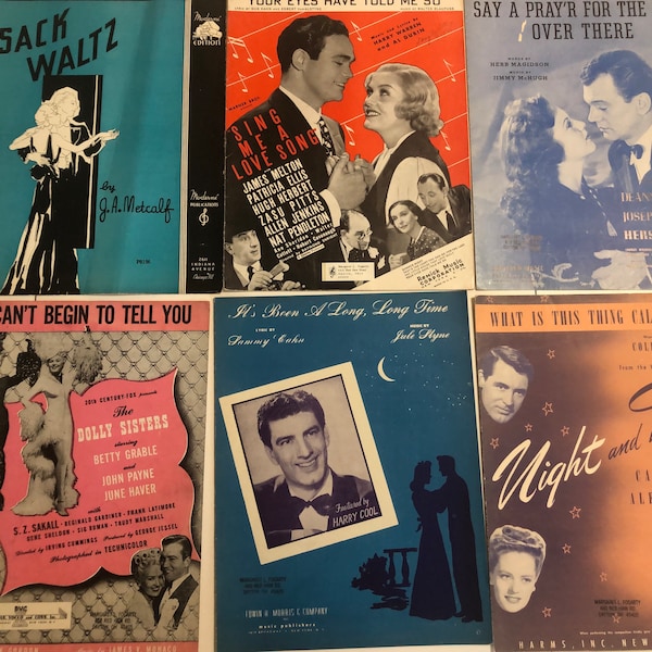 1950s Sheet Music - Etsy