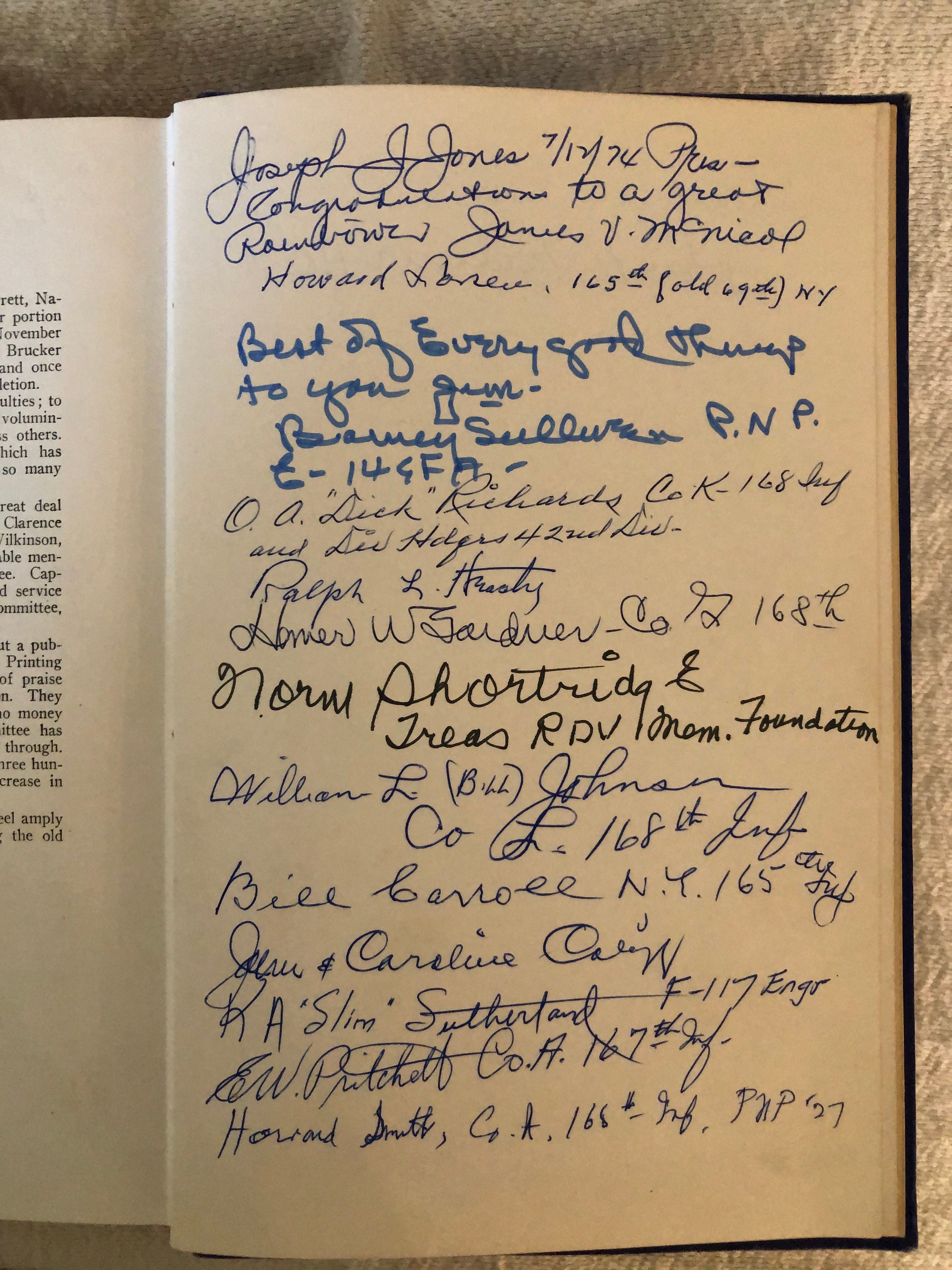 Vintage Military Book. MUSEUM WORTHY, americans ALL: the Rainbow ...